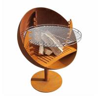 China European Outdoor Cooking Grills Fire Bowl Corten Steel Barbecue Grill for sale
