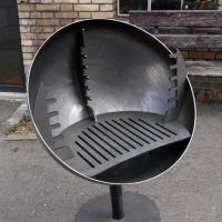 China Large Outdoor Cooking Grills Corten Steel Fire Pit Fire Bowl BBQ Grill for sale