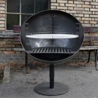 China Gnee Garden Windproof Adjustable Fire Pit Grill 110cm Height For Barbecue for sale