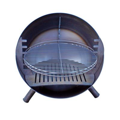 China Wood Burning Corten Metal Outdoor Cooking Grills Charcoal Barbecue Corten Steel Bbq for sale