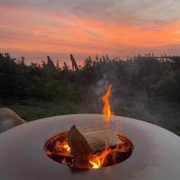 China Charcoal Barbeque Grill Outdoor Corten Steel Fire Pit BBQ With Cooking Grill for sale