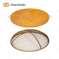 China Corten Steel Metal Camping Rusty Barbecue Grill for Outdoor Cooking Vegetables for sale