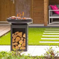China Corten Steel Charcoal Home Barbeque Grill Backyard Fireplace for sale
