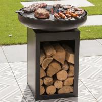 China Corten Steel Charcoal Home Barbeque Grill Backyard Fireplace for sale