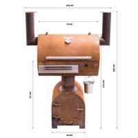 China Kitchen Garden Corten Steel Outdoor Cooking Grills Pre Rusted for sale