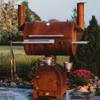 China Kitchen Garden Corten Steel Outdoor Cooking Grills Pre Rusted for sale