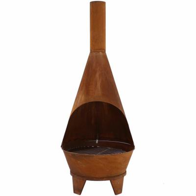 China Decorative Corten Steel Garden Treasure Fire Pits Custom Size for sale