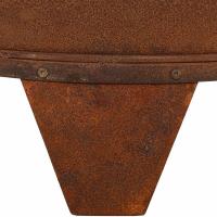 China Decorative Corten Steel Garden Treasure Fire Pits Custom Size for sale