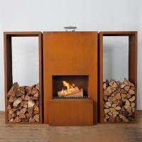 China Outdoor Fireplace Corten Steel Wood Burning Fire Pit GN-FP-510 for sale