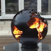 China Handmade Corten Steel Fire Pit Balls Custom Design Fire Pit Balls for sale