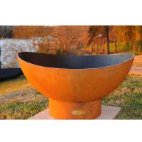 China Wood Burning Corten Steel Fire Pit For Patio Decor for sale