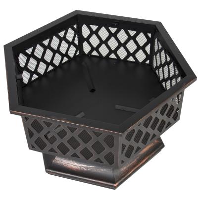 China Outdoor Garden Steel Fire Pit Decoration Portable Wood Burning Fire Pit for sale