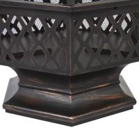 China Outdoor Garden Steel Fire Pit Decoration Portable Wood Burning Fire Pit for sale