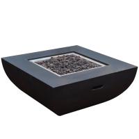 China Patio 3mm Propane Gas Fire Pit Weathering Steel Fire Pit wear resistance for sale