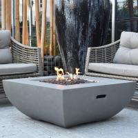 China Backyard Garden Bonfire Corten Steel Gas Fire Pit 34inch Wide for sale