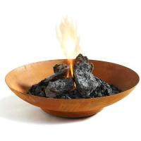 China Patio Outdoor Garden Corten Steel Fire Bowl Pit Large Rust Heavy Wood Burning for sale