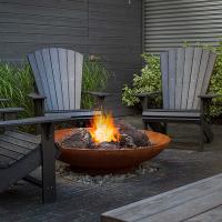 China Patio Outdoor Garden Corten Steel Fire Bowl Pit Large Rust Heavy Wood Burning for sale