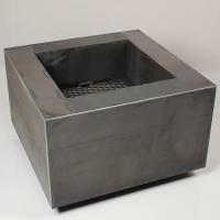 China Outdoor Wood Burning Square Metal Fire Pit 600 X 600 X H500mm for sale