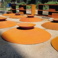 China 80cm Rusty Corten Fire Bowl Brazier Outdoor For Camping Party for sale