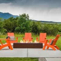 China Gas Propane Heating Corten Steel Fire Pit 1200 X 600 X 320mm Courtyard Decoration for sale
