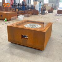 China Corten Steel Fireplace Patio Furniture Gas Corten Steel Fire Pit Decorative for sale