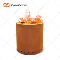 China Corten Steel Fire Pit Outdoor Corten Steel Fire Pit Rusty Wood Burning for sale