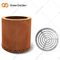 China Corten Steel Fire Pit Outdoor Corten Steel Fire Pit Rusty Wood Burning for sale