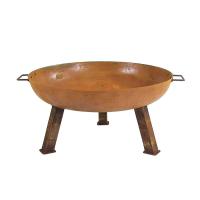 China Outdoor steel Fire Pit Wood Burning Garden Decorative Corten Steel Fire Pits Bowl for sale