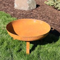 China Gnee Garden Corten Steel Outdoor Rusty Metal Fire Pit Outdoor Wood Fire Pit for sale