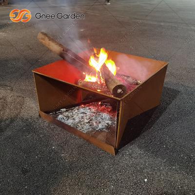 China Corten Steel Fire Pit Custom Round Outdoor Personal Large Garden Furniture for sale