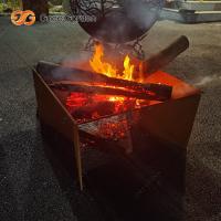 China Corten Steel Fire Pit Custom Round Outdoor Personal Large Garden Furniture for sale