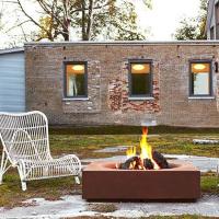 China Outdoor Patio Heater Fireplace Corten Steel Fire Pit Wood Burning 60-150cm for sale