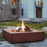 China Outdoor Patio Heater Fireplace Corten Steel Fire Pit Wood Burning 60-150cm for sale