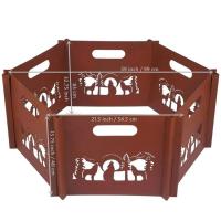 China Wood Burning Steel Fire Pit Corten Steel Outdoor Rustic Finish Fire Pit for sale