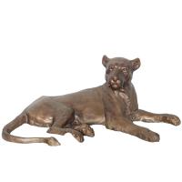 China SGS H130cm Outdoor Metal Sculpture Life Size Animal Garden Ornaments for sale