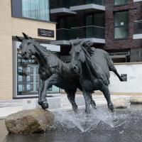 China Giant Bronze Decorative Outdoor Metal Horse Sculpture TUV Standard for sale