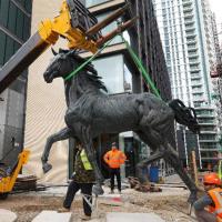 China Giant Bronze Decorative Outdoor Metal Horse Sculpture TUV Standard for sale