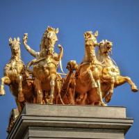China Giant Bronze Decorative Outdoor Metal Horse Sculpture TUV Standard for sale