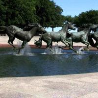 China SGS Standard H140cm Outdoor Bronze Sculpture , Bronze Horse Garden Statue for sale