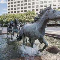 China SGS Standard H140cm Outdoor Bronze Sculpture , Bronze Horse Garden Statue for sale