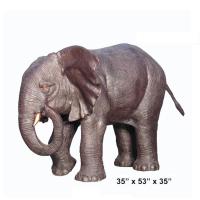 China Corrosion Resistance Metal Elephant Garden Sculpture In 200cm Height for sale