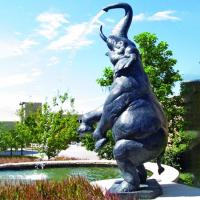 China H120cm TUV Approval Outdoor Bronze Sculpture Antique For Garden for sale