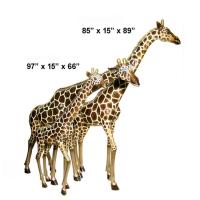 China H130cm Lifelike Bronze Giraffe Sculpture Large Bronze Garden Sculptures Decorative for sale