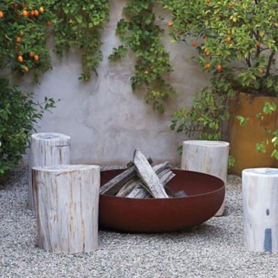 China 600mm 800mm 900mm Diameter Portable Steel Fire Pit Heavy Duty for sale