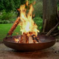 China 600mm 800mm 900mm Diameter Portable Steel Fire Pit Heavy Duty for sale