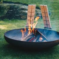 China Wood Burning Corten Steel Outdoor Fire Pit Garden Camping Design for sale