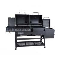 China Professional Barbecue Gas Grill 6 Burners Cart Cooking Outdoor Bbq Grill for sale