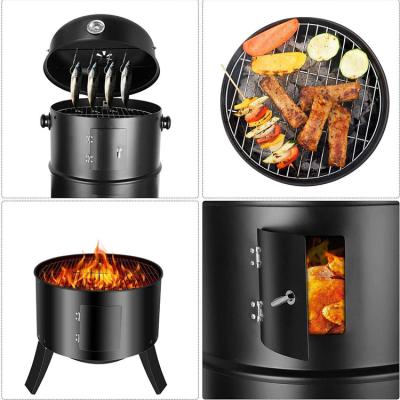 China Modern Corten Steel Rusty Camping Barbecue Grill Wood Burning Outdoor Cooking for sale