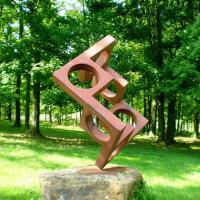 China Gnee Garden Vintage Outdoor Rusty Metal Garden Abstract Sculptures Customizable for sale