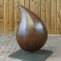 China 3mm Thickness Unique Corten Steel Sculpture Metal Yard Art Sculpture for sale